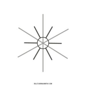 Easy Snowflake Drawing Tutorials For Beginners Bullet Journal Monthly