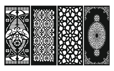 Decorative Floral Patterns Geometric Template For Cnc Laser Cutting 17079925 Vector Art At Vecteezy