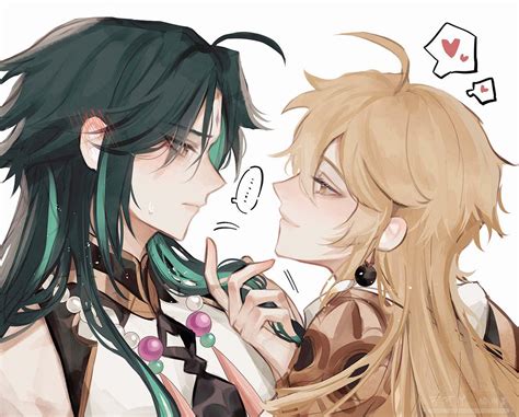 What A Cutie ️ [xiao X Aether] By Cocoya0011 Via Twitter R Genshingays