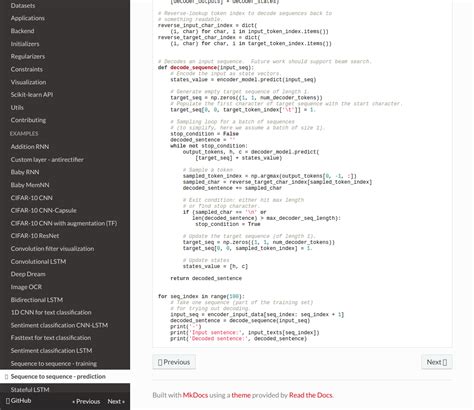 added markdown formatting to examples lstm seq2seq restore py by joosephook · pull request
