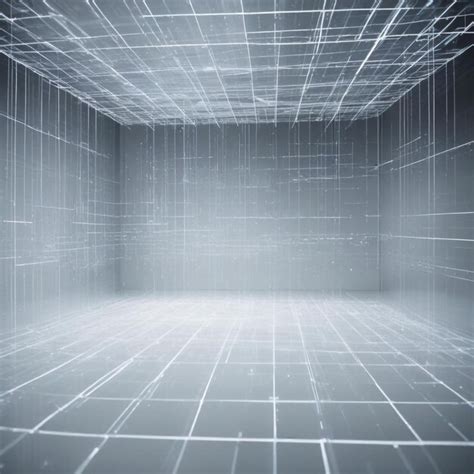 Immersive Experience A 3d Grid Room Design Creating A Captivating
