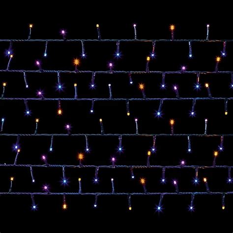 2000 multicolour multi action treebrights led string lights green cable