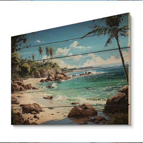 Dovecove Markwart Beach Photo Tropical Paradise Ii On Wood Print Wayfair