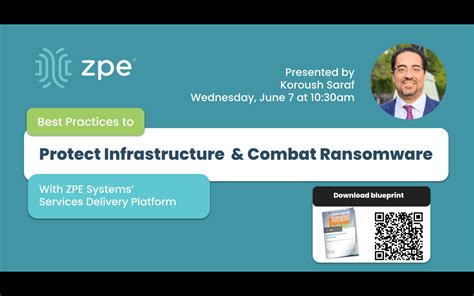 Best Practices To Protect Your Infrastructure And Combat Ransomware With Zpe Systems Services