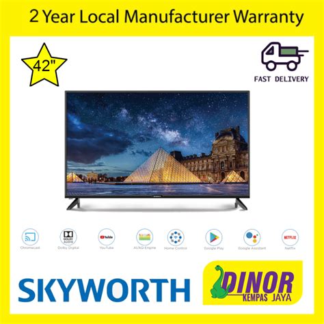Skyworth 42 Inch 2K Full HD Android TV 42STC6200 | Smart TV | Google ...