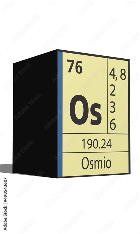 Osmio Elementos De La Tabla Periódica Stock Illustration Adobe Stock