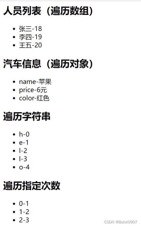 Vue的遍历列表、对象、字符串、数字、key的原理vue 遍历对象 Csdn博客