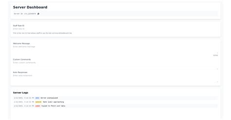 Server Dashboard Free React Tailwind Component