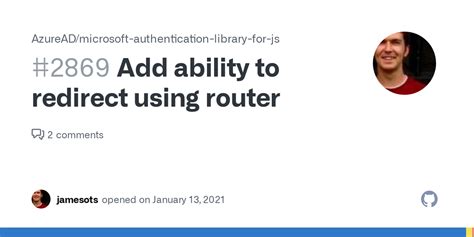 Add Ability To Redirect Using Router · Issue 2869 · Azureadmicrosoft Authentication Library