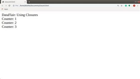 Javascript Closures The Only Concept To Define Private Data In Javascript Dataflair