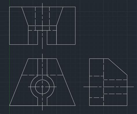 Solved Complete The Following Missing Views For Each Ortho Drawing