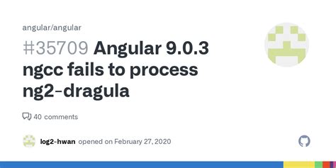 Angular 9 0 3 Ngcc Fails To Process Ng2 Dragula Issue 35709