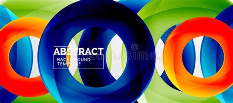 Vector Circles Abstract Background Stock Vector Illustration Of Fluid Geometry 141063050