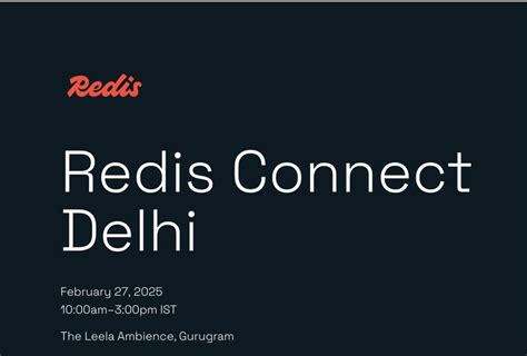 redisconnect redisdelhi techevent nosql realtimedata networking