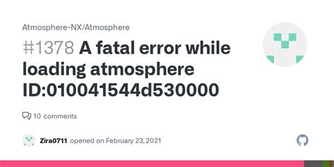 A Fatal Error While Loading Atmosphere Id010041544d530000 · Issue