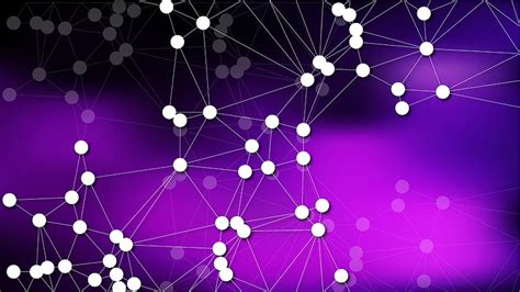 추상 보라색과 검은 색 연결된 선과 점 배경 그림 Ai Eps Uidownload
