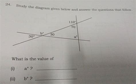 Solved Study The Diagram Given Below And Answer The Questions That Follow What Is The Value Of