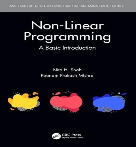 Libro Non Linear Programming Nita H Shah Envío Gratis