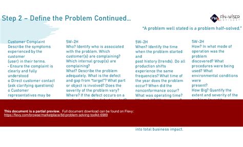 8D Problem Solving Toolkit PPT Slide Deck