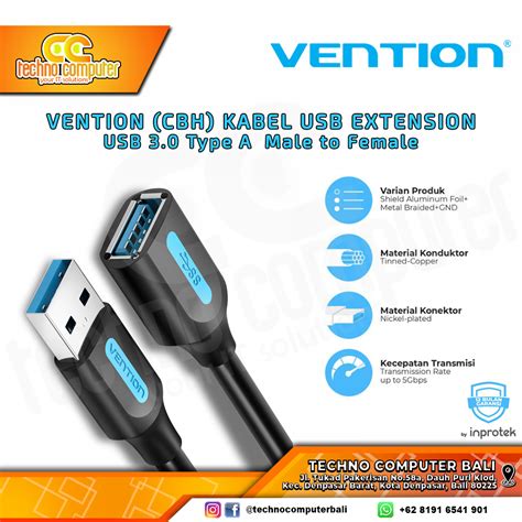 VENTION USB EXTENSION USB 3 0 Male To Female CBH 1M