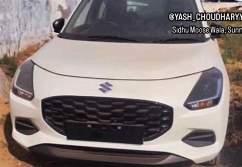 2024 Maruti Swift Base Lxi Variant Spied At Dealership Yard