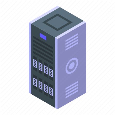 Authentication Server Isometric Icon Download On Iconfinder