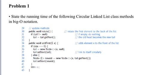 Solved Problem 1 • State The Running Time Of The Following