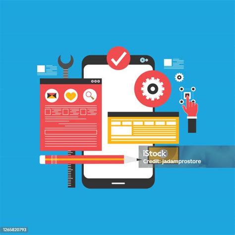 Pemrograman Pengembangan Web Dan Aplikasi Pengkodean Bahasa Pemrograman Konsep Ilustrasi Datar