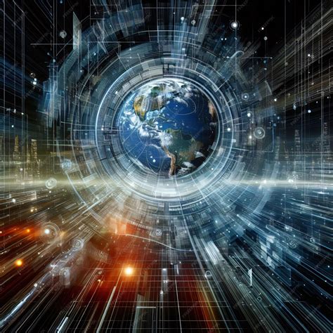 Premium Photo Abstract Futurism Unveiled In Data Transfers Conceptual