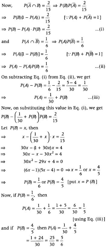 Probability Class 12 Maths Important Questions Chapter 13 Learn Cbse