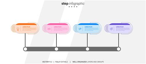 Circular Layout Diagram With 4 List Of Steps Circular Layout Diagram