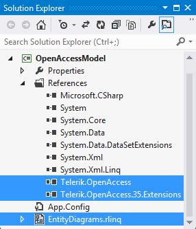 How To Refer Telerik Data Access Library From Other Projects