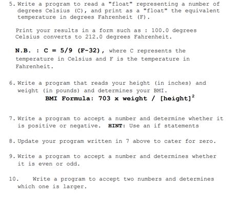 Solved 5 Write A Program To Read A Float Representing A