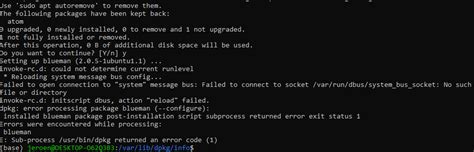 Apt Sub Process Usrbindpkg Returned An Error Code 1 Blueman