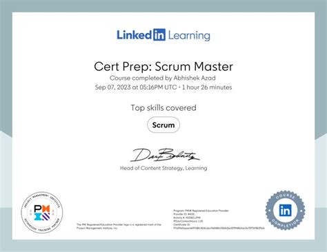 abhishek azad on linkedin certificate of completion