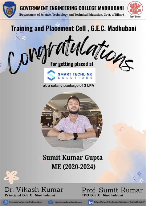 Training And Placement Cell Government Engineering College Madhubani On Linkedin