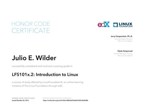 Certificate Linux Ppt