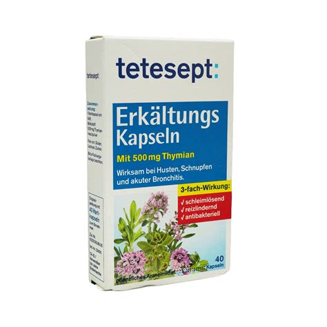 Tetesept ტეტესეპტი გაციების 500მგ 40 კაფსულა