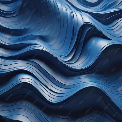 Premium Photo Abstract Surface Background With Various Blue Lines 3d