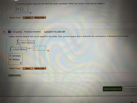 Solved Confirm That The Integral Test Can Be Applied To The