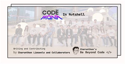 Code Mania 1011 In Nutshell By Charunthon Limseelo Boatchrnthn … By Be Beyond Code By Boat