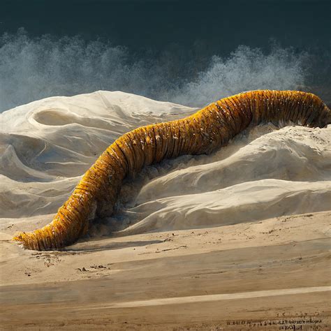 Giant Sand Worm Emerging Out Of Sand Dune High Octane Hi C6a735cc 1358