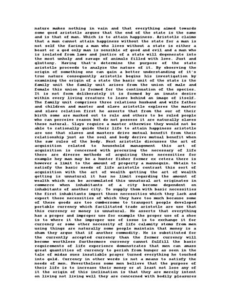 Aristotle Politics Book 1 Summary And Analysis Mp3 Pdf Aristotle Money