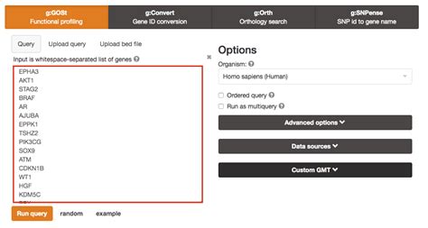 Module Lab G Profiler Pathways