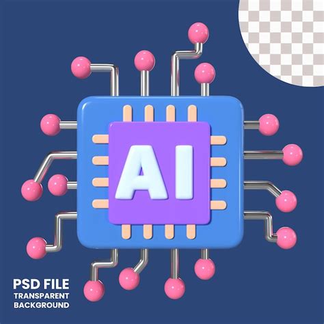 Premium Psd Machine Learning 3d Illustration Icon