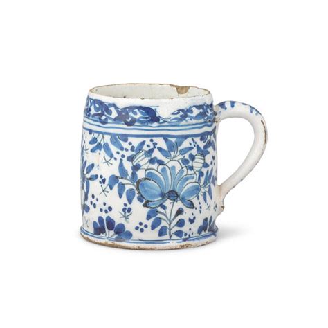 Bonhams An English Delftware Small Mug Late 17th Or Early 18th Century
