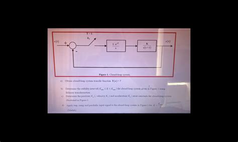 Solved A ﻿obtain Closed Loop System Transfer Function