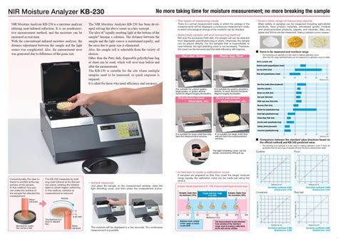 Kett Nir Moisture Analyser Kb 230 For Grains Automation Grade Semi