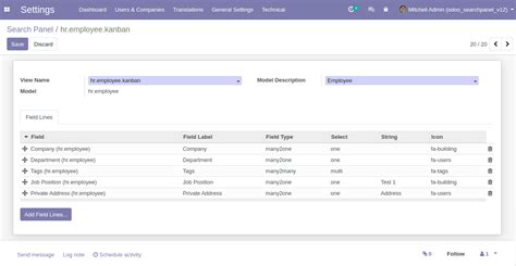 Odoo Search Panel Webkul